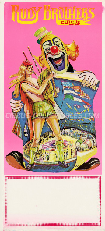 Circus Collectibles Poster: Rudy Brother's Circus
