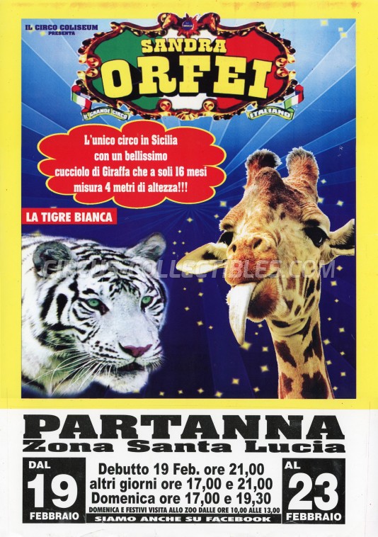 Circus Collectibles Poster: Circo Sandra Orfei